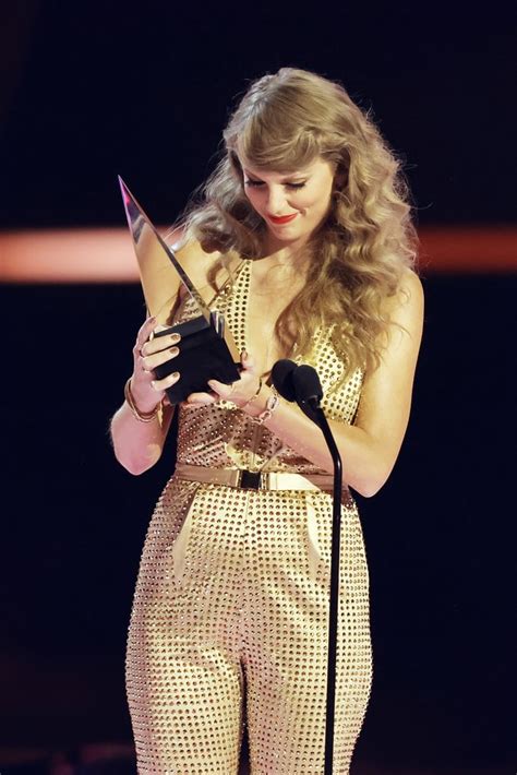 Taylor Swifts Gold Jumpsuit By The Blonds At The Amas Popsugar Fashion
