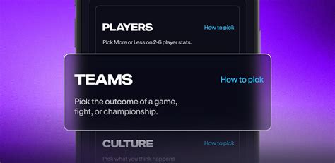 Team Picks Is Live Make Picks On Teams Futures And Culture On Prizepicks