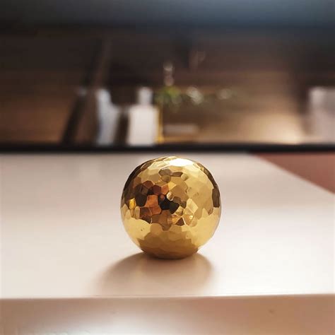 Hammered Round Brass Knobs For Cabinets Dresser Knobs Drawer Knobs