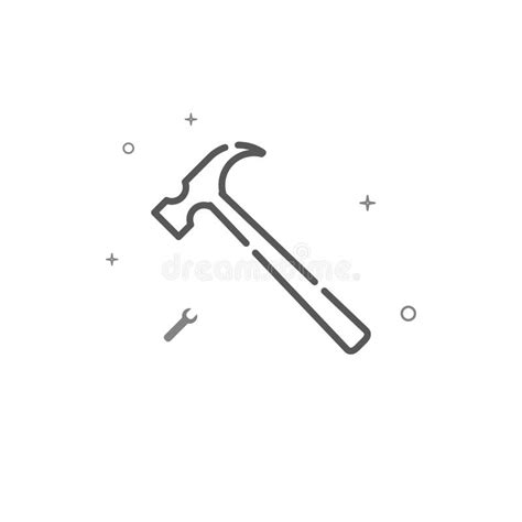 Minimalistic Hammer Stock Illustrations 143 Minimalistic Hammer Stock