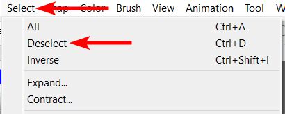 How To Quickly Deselect In FireAlpaca