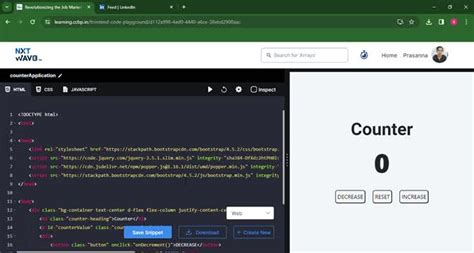Prasanna Thummala On Linkedin Day Nxtwave Ccbp Js Dom Rahulattuluri