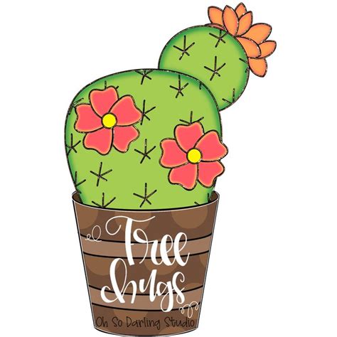 Template Cactus Template Cactus Summer Template Summer Etsy Happy