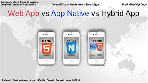 Web App Vs App Native Vs Hybrid App Ppt