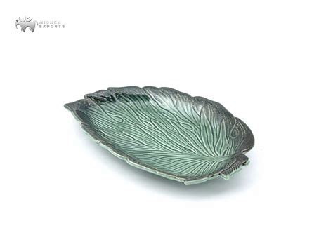 Cr015 Printed Ceramic Leaf Platter At ₹ 525 Piece In Jaipur Id 2854854215233