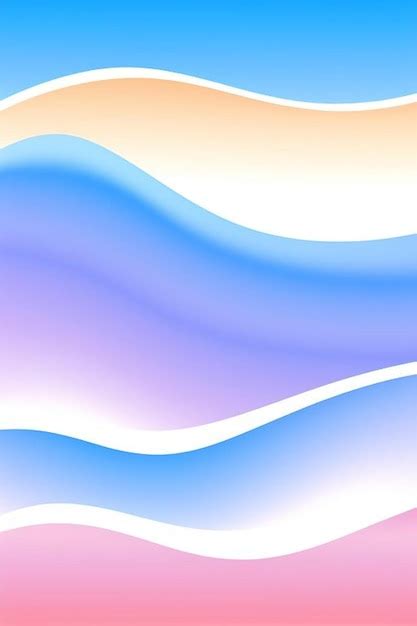 Gradient Background With Waves Shapes Premium Ai Generated Image