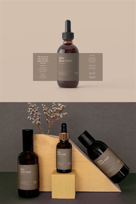 Minimalist Cosmetic Packaging Label Design Template Artofit