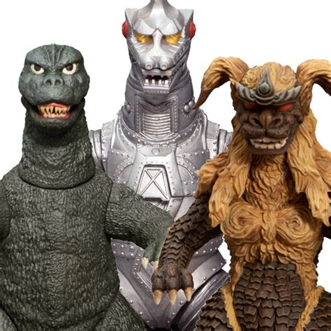 Godzilla Vs Mechagodzilla 1974 5 Points Three Figure Boxed Set