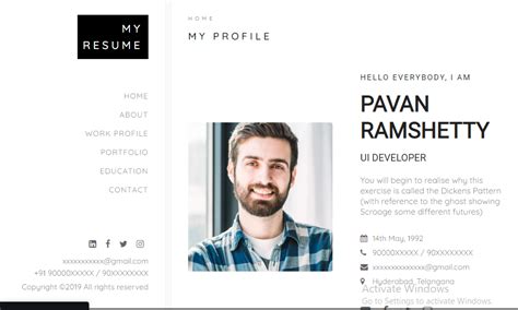18 Html Resume Templates Demo Free Code