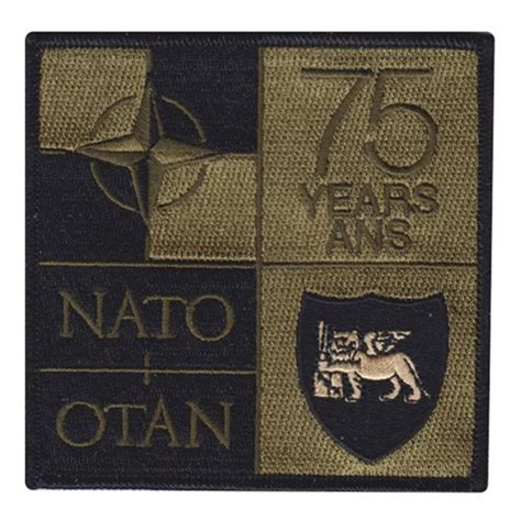 Nato Otan 75 Years Ocp Patch North Atlantic Treaty Organization Headquarters Allied Air