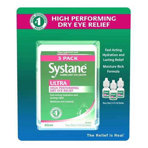 Systane Ultra Lubricant Eye Drops 13 Fl Oz 3 Pk Shelhealth