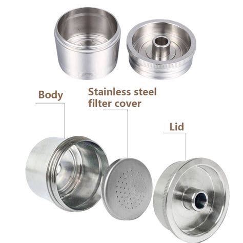 For Nespresso Espresso Illy Reusable Stainless Steel Coffee Capsule
