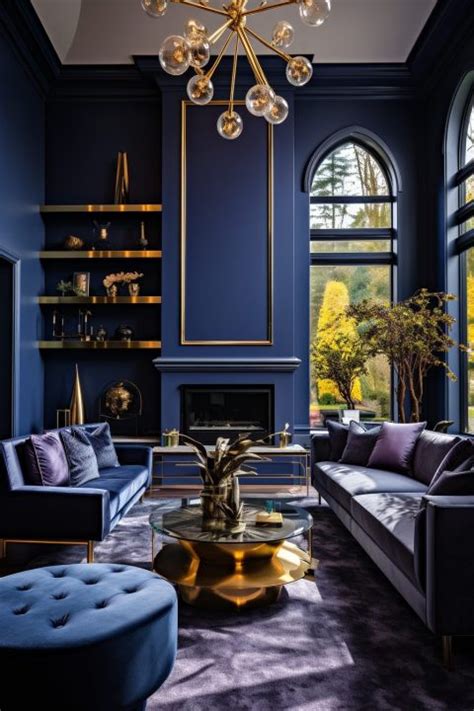 Luxurious Home Interior With A Classical Touch Purple