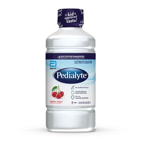 Pedialyte Electrolyte Drink Cherry Frost Dye Free 1 Liter