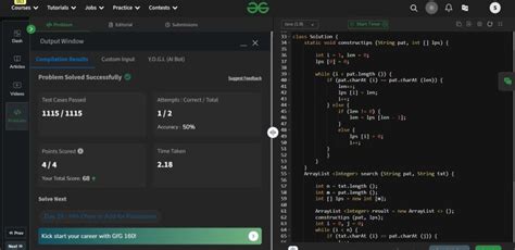 Geeksforgeeks Codingchallenge Kmpalgorithm Patternsearching