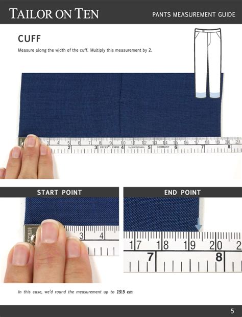 Pants Measurement Guide Tailor On Ten
