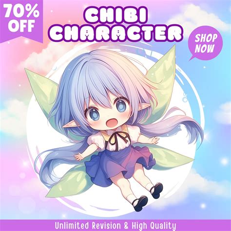 Custom Chibi Anime Chibi Character Custom Chibi Commission Original