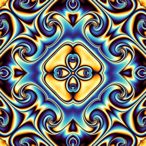 Abstract Symmetric Pattern Stock Illustration Illustration Of Colors 90484512