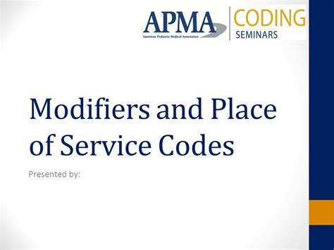Coding Modifiers