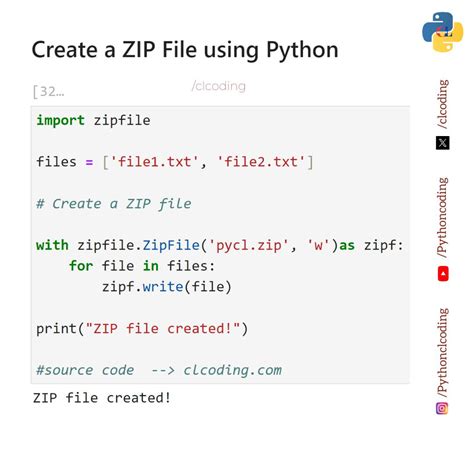 Python Create A Zip File Using Python Facebook