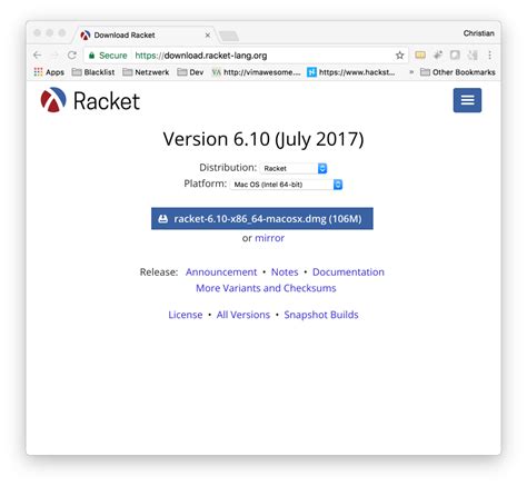 racket beschreibung und installation modius techblog