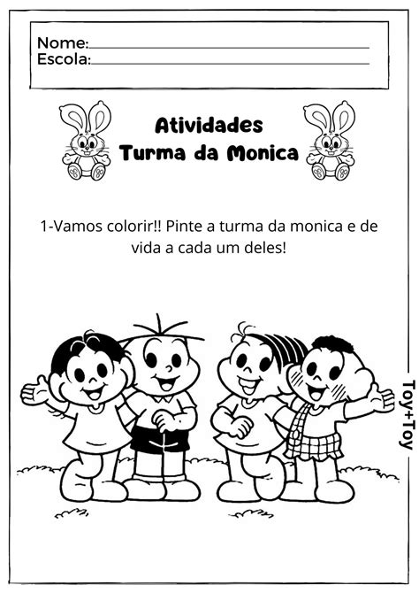 Atividades Turma Da Mônica Toy Toy