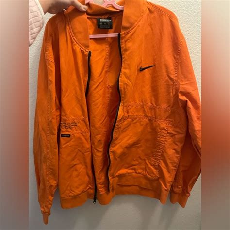 Nike Jackets And Coats Authentic Orange Mens Nike Swoosh Jacket Asia Size Fits Xl Poshmark