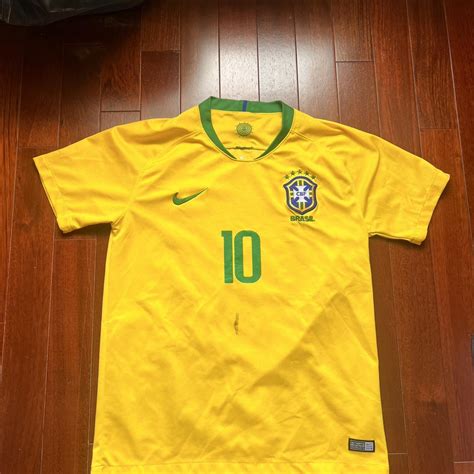 Super Dope Neymar Jr Green And Yellow Brazil Soccer Depop