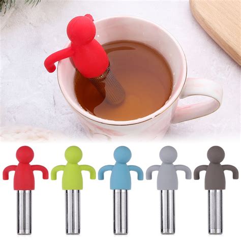 Cute Little Man Shaped Tea Strainer For Loose Tea Vicedeal