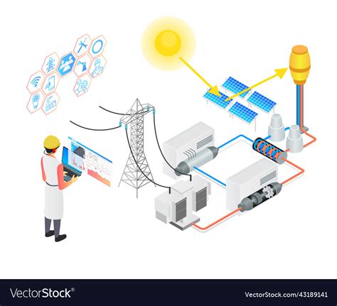 Electric Solar Panel Royalty Free Vector Image