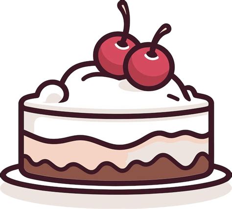 Premium Vector Vector Cake Art Extravaganza Whimsical Cake Vector Showcases