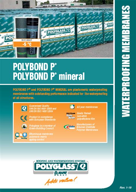 Polybond P Membrane Waterproofing Membranes Polybond P ® Polybond P
