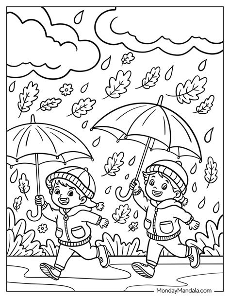 35 Rain Coloring Pages Free Pdf Printables