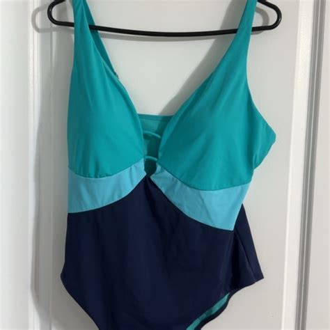 Swimsuits For All Swim Swimsuits For All Teal And Navy One Piece