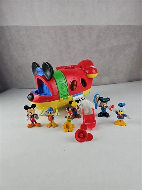 Mickey Mouse Clubhouse Plane Vehicle Figures Donald Duck Bundle