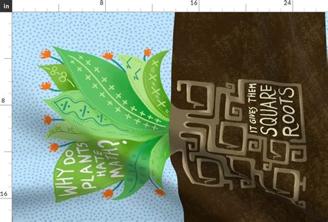 Math Dad Jokes Fabric Spoonflower