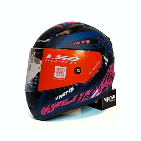 Vikingobiker Casco Ls2 Ff353 Rapid Xtreet Azul Purpura Mate