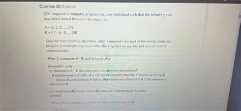 solved question 20 3 ﻿points q20 ﻿suppose a computer