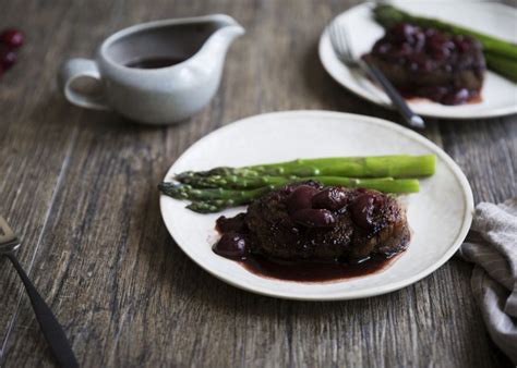 Filet Mignon With Cherry Balsamic Sauce