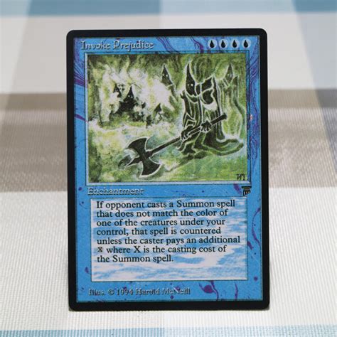 Invoke Prejudice Lg Lgd Lengends Legends Normal Mtg Proxy Cards