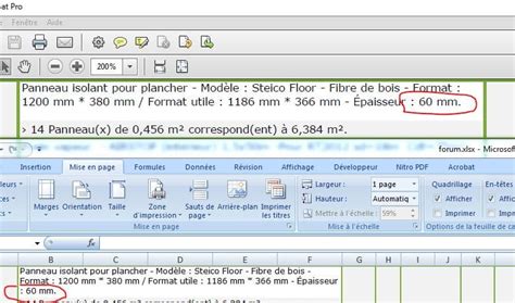 Mise En Forme Cellule Vs Export Pdf