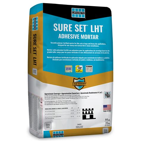 Sure Set Lht Product Easy To Use Adhesive Mortar For Floors And Walls