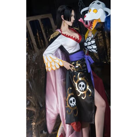 One Piece Boa Hancock Cosplay Costume Dress Fancy Cloak Carnival Party