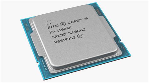 Intel Core I9 11900k Cpu 3d Model 24 3ds Blend C4d Fbx Max Ma