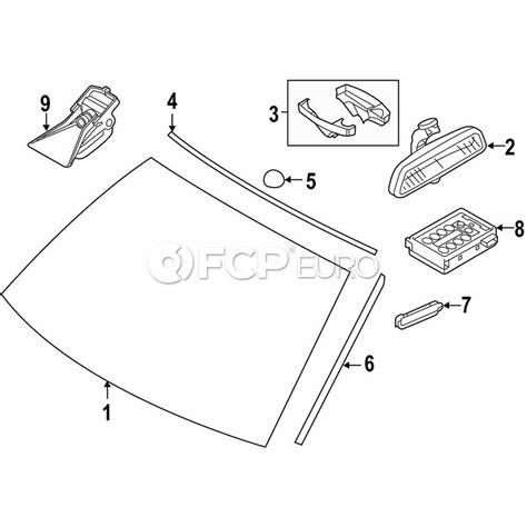 Bmw Primed Drip Moulding Right Genuine Bmw 51317338616 Fcp Euro