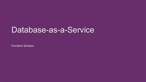 Implementing Mysql Database As A Service Using Open Source Tools Speaker Deck