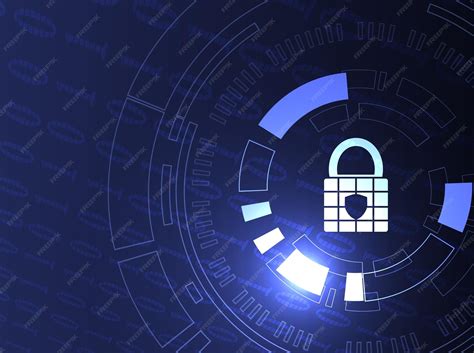 Premium Vector Cyber Technology Security Network Protection Background Design Vector Illustration