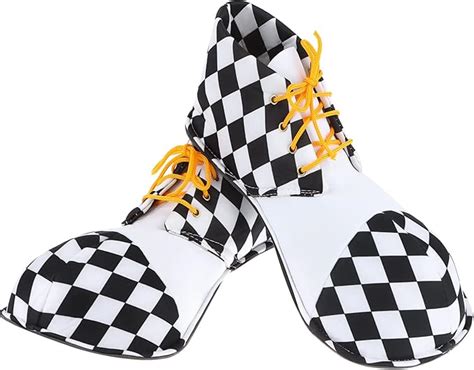 Kavoc Black And White Clown Shoes For Halloween Costumes