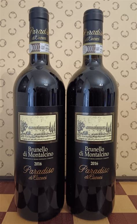 2016 Paradiso Di Cacuci Brunello Di Montalcino Docg 2 Bottles 0 75l Catawiki