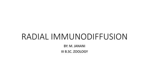 Immunodiffusion Pptx